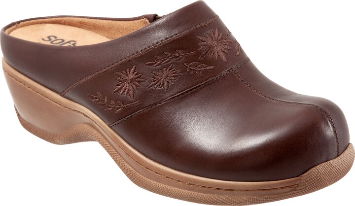 SoftWalk Aurora Embroidered Floral Clog - ShopStyle