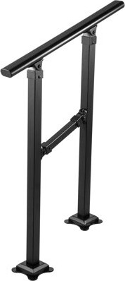 VEVOR Hand Rails for Outdoor Steps, Wrought Iron Railing, Porch And ...