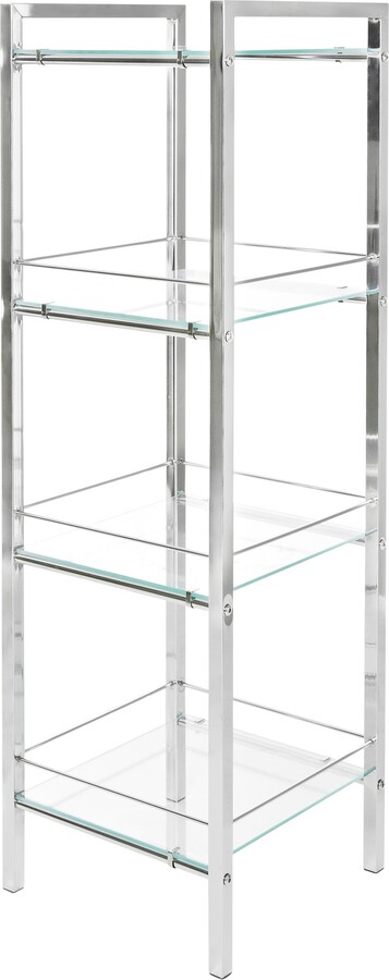 Dunelm 4 Tier Shelf Unit Chrome - ShopStyle Bath Accessories