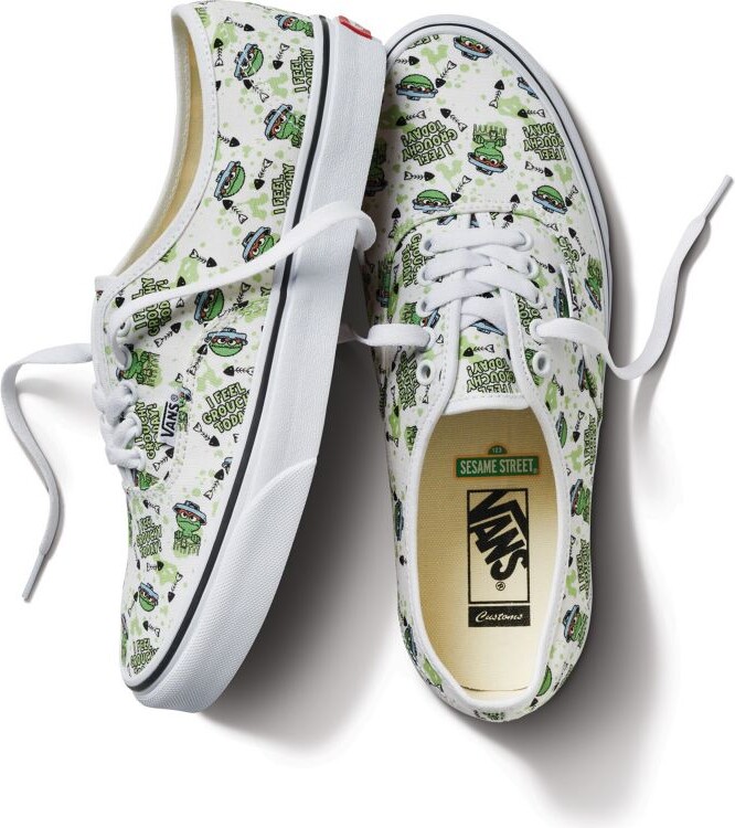 Vans Customs X Sesame Street The Grouch Authentic - ShopStyle Low Top ...