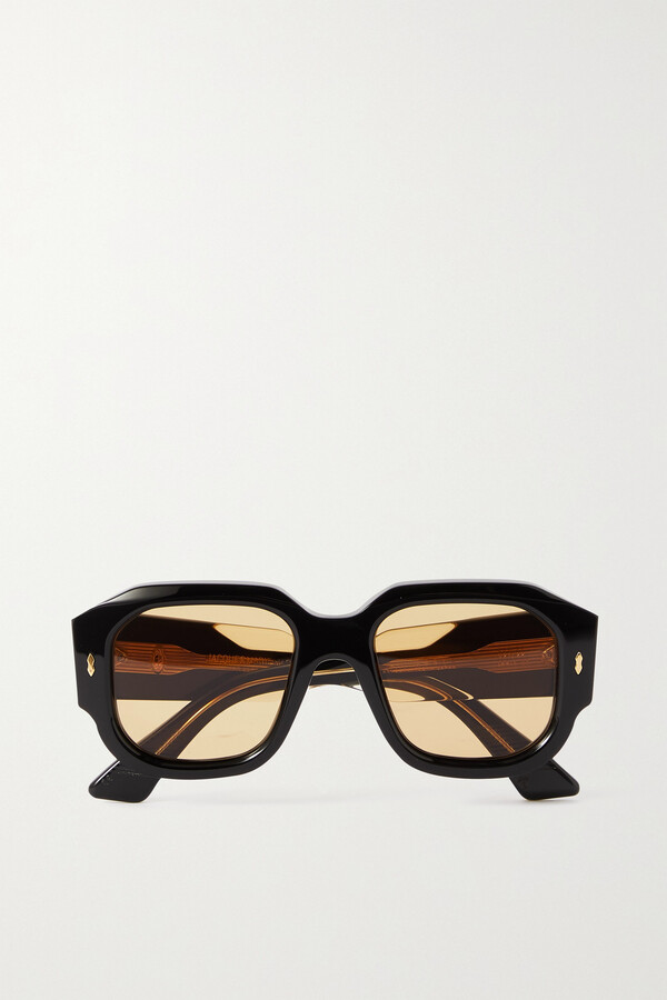 Jacques Marie Mage Lacy Oversized D-frame Acetate Sunglasses - Black ...