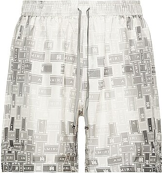Amiri Gradient Tape Pj Shorts in Grey - ShopStyle