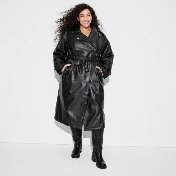 Wild Fable Women's Faux Leather Moto Jacket Black - ShopStyle