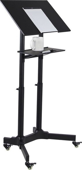 Mount-it Mount-It! Mobile Standing Height Desk, Portable Podium and ...