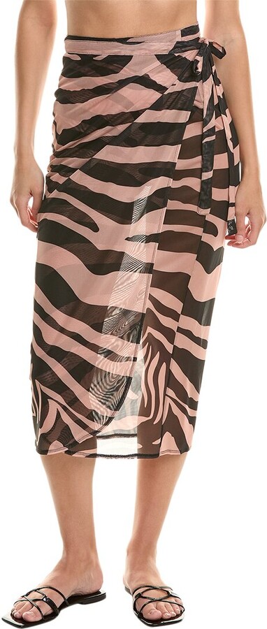 Natori Zebra Mesh Sheer Sarong - ShopStyle Swimsuit Coverups