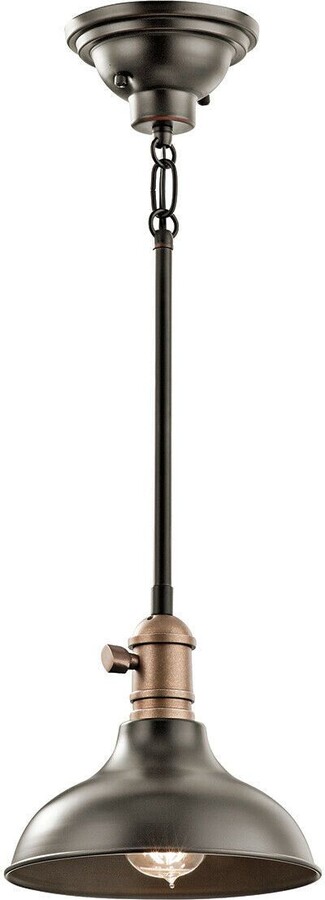 Loops 1 Bulb Ceiling Pendant Light Fitting Natural Brass LED E27 60W ...