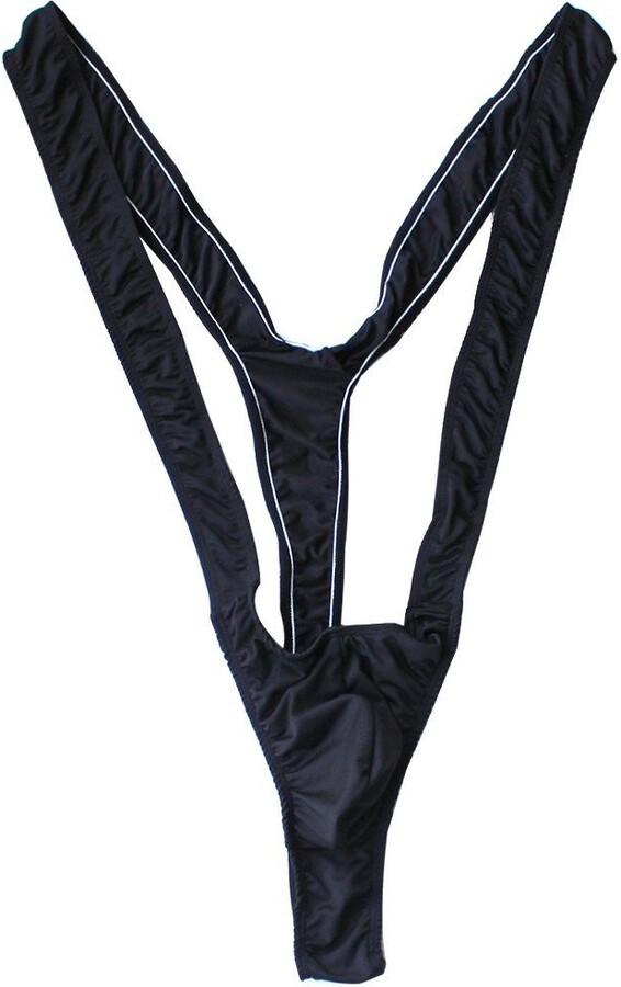 Freebily Men's Sexy Borat Mankini Swimsuit Costume Bikini Thongs ...