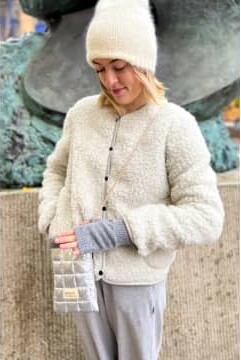Yoko Wool Kally Light Grey Jacket - ShopStyle