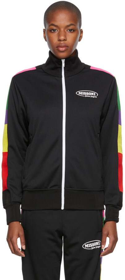 Palm Angels Black Missoni Edition Zip-Up Track Jacket - ShopStyle