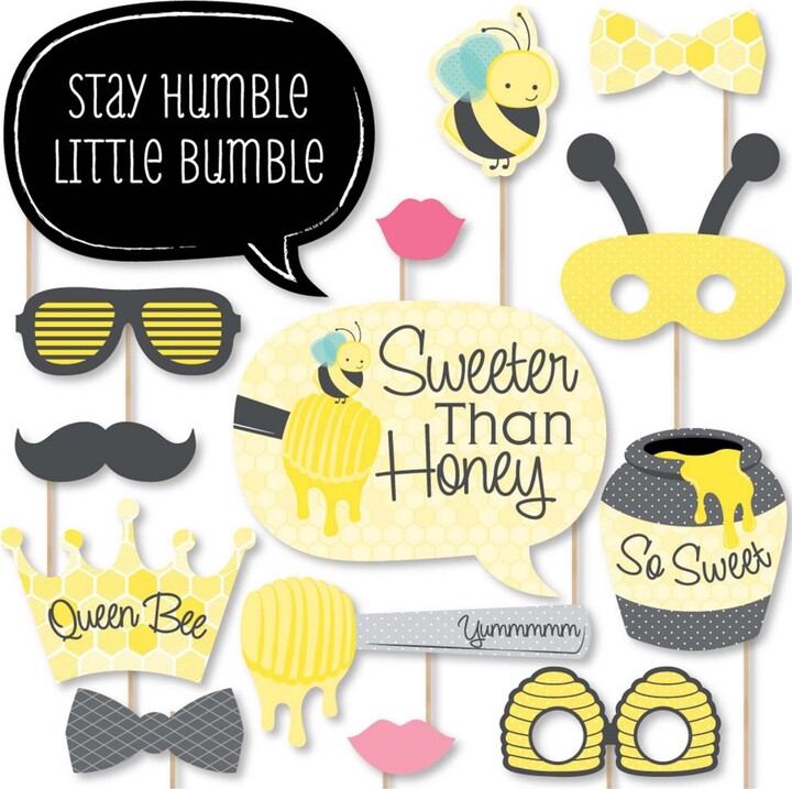Big Dot Of Happiness Honey Bee - Baby Shower or Birthday Party Photo ...