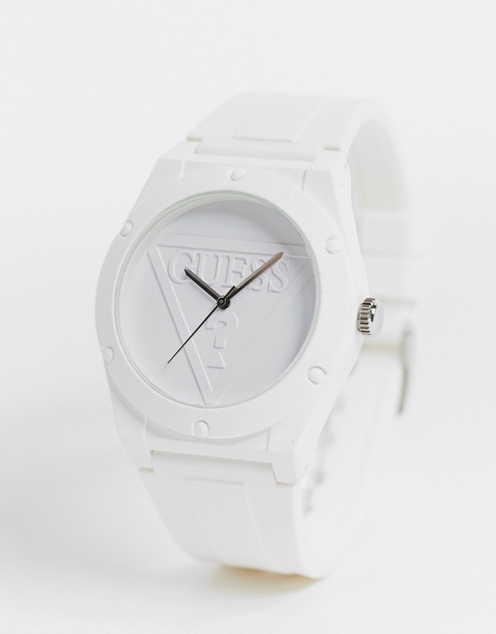 GUESS white watch with white dial - ShopStyle