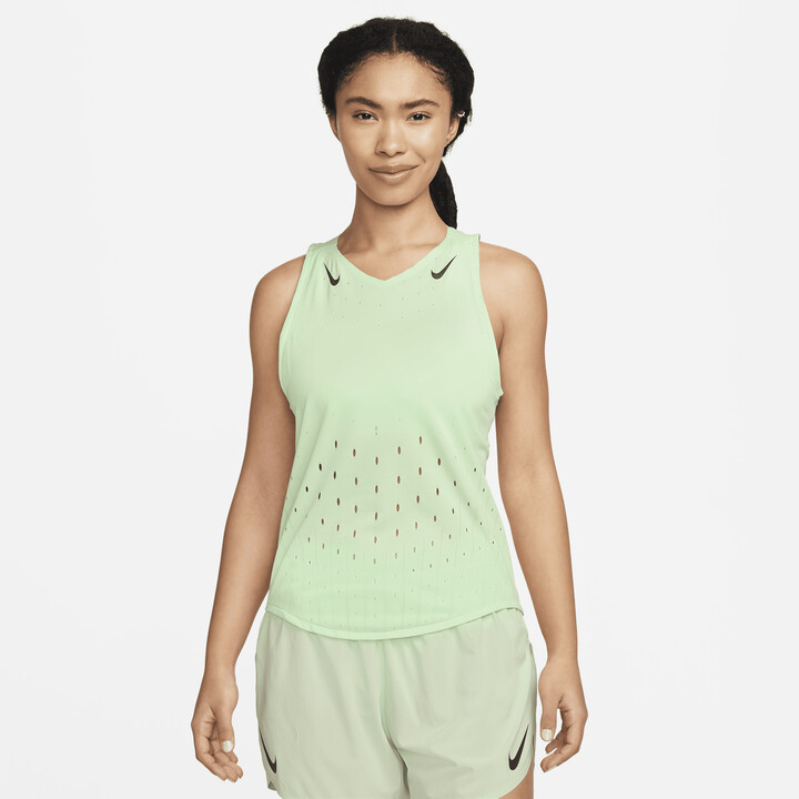 Nike Women's AeroSwift Dri-FIT ADV Running Singlet in Green | FN2504 ...