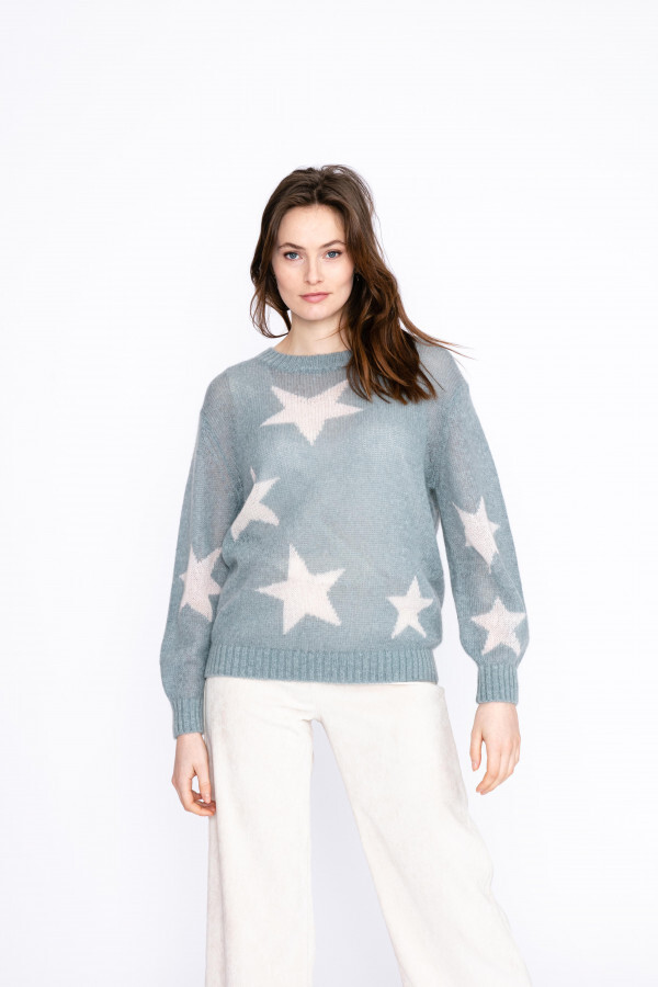 Jeff Marius Stars Sweater - Mineral - ShopStyle