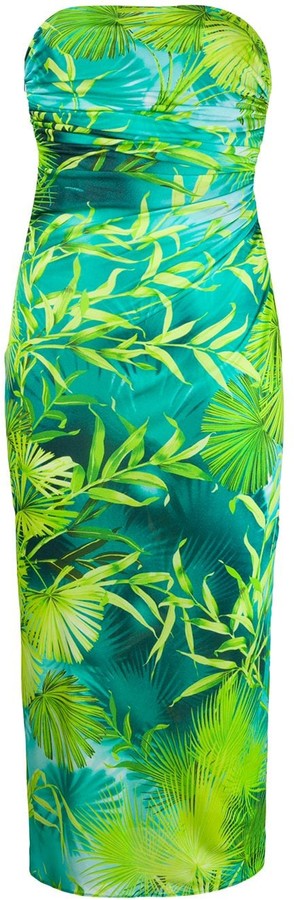 Versace Jungle print midi dress - ShopStyle Clothes and Shoes