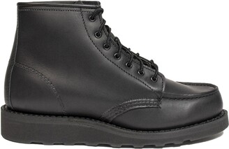 Red Wing Shoes Womens 6-inch Classic Moc Black Boundary - ShopStyle Boots