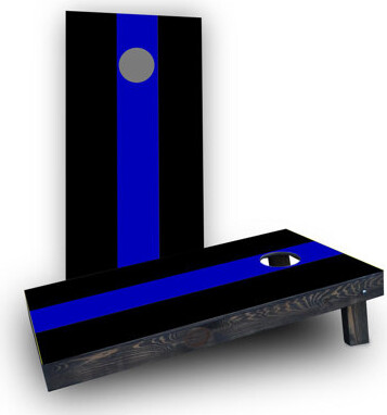 Custom Cornhole Boards Simple Blue Line Cornhole Boards - ShopStyle