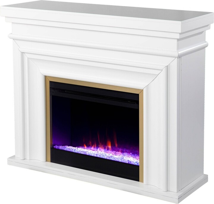 Dinmun Color Changing Fireplace White - Aiden Lane - ShopStyle