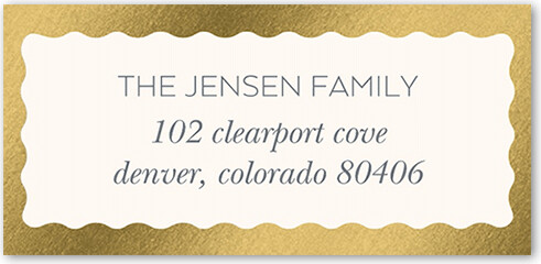 Shutterfly Address Labels: Wavy Frames, Set of 24, Beige, Matte - ShopStyle