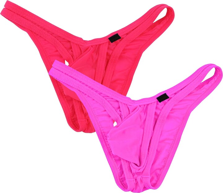 Faringoto Men's Sexy Thong Underwear - Bulge Enhancing Pouch Stretch ...