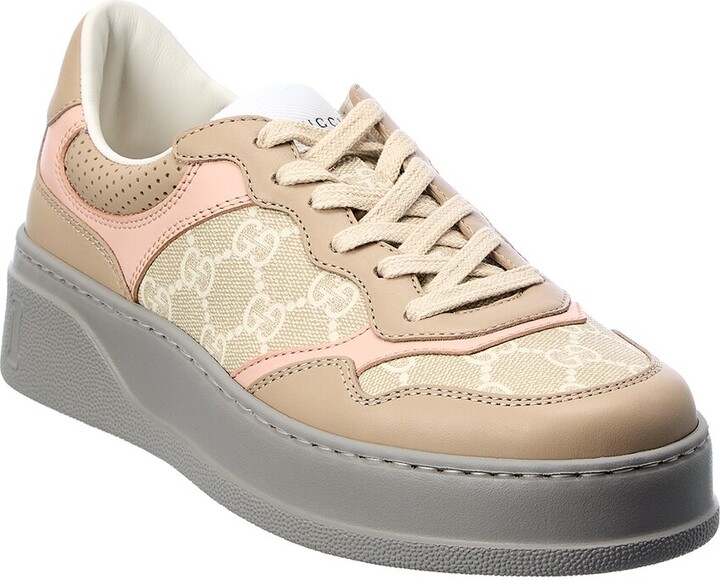 Gucci Gg Supreme Canvas & Leather Sneaker - ShopStyle