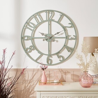 Dunelm Numbers Skeleton Wall Clock 70cm Lilypad - ShopStyle