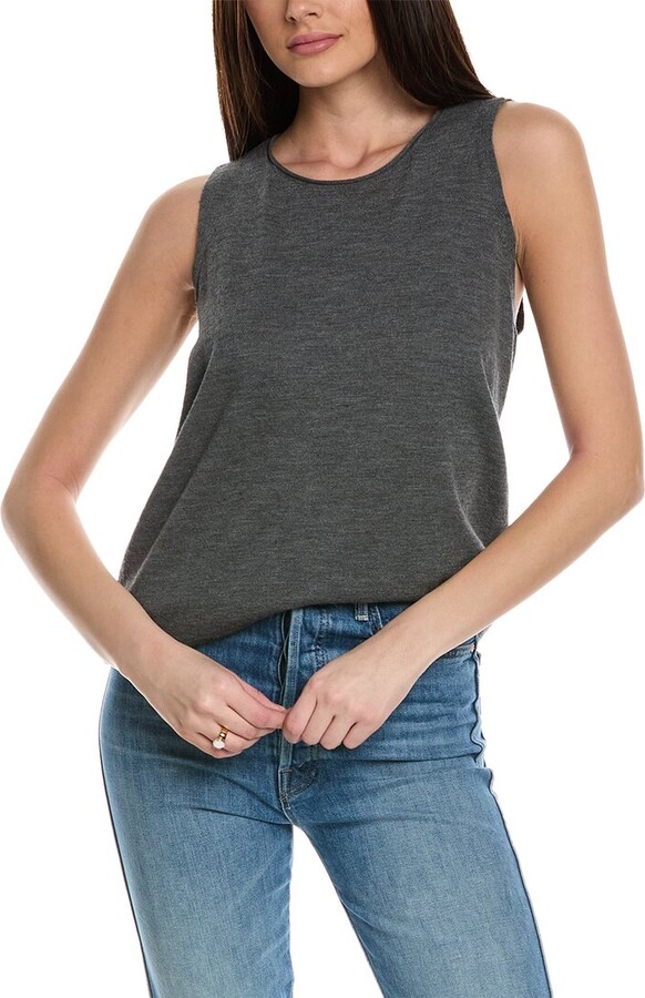 Eileen Fisher Wool Shell - ShopStyle Sweaters