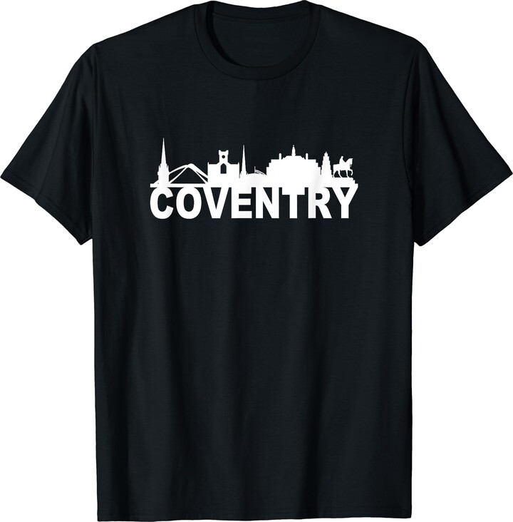 England UK City Skylines Silhouette Outline Coventry England UK City ...