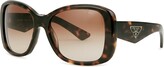 Prada Tortoiseshell Oversized Sunglasses - ShopStyle