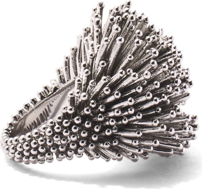 Marc Jacobs Seaburst textured ring - ShopStyle