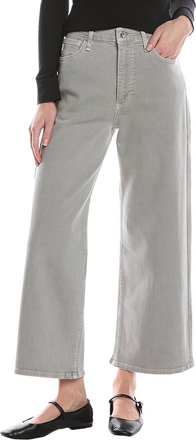 Rag & Bone Andi Light Grey High-Rise Wide Leg Jean - ShopStyle
