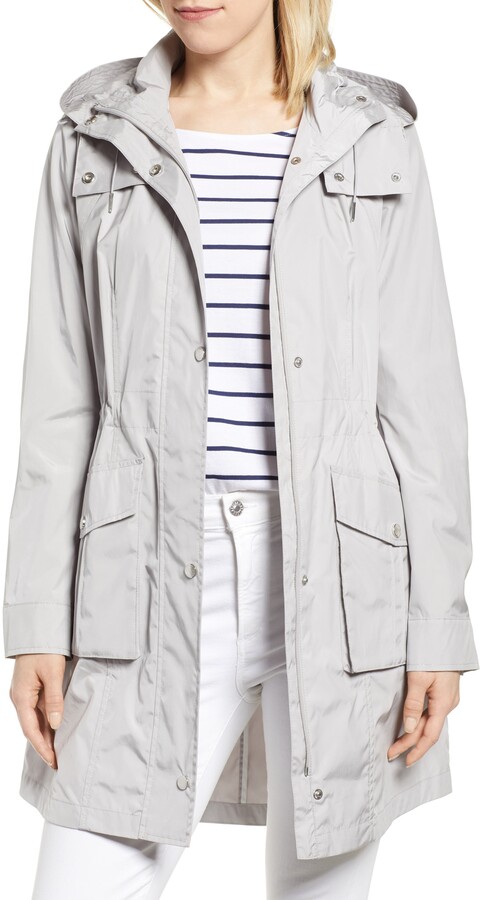 Cole Haan Packable Rain Jacket with Removable Hood - ShopStyle