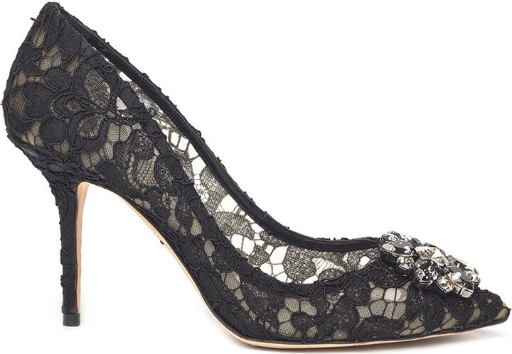 Dolce & Gabbana 'Bellucci’ lace pumps - ShopStyle