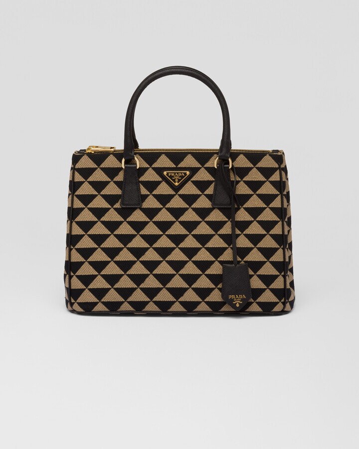 Prada Medium Symbole Embroidered Fabric Bag - ShopStyle