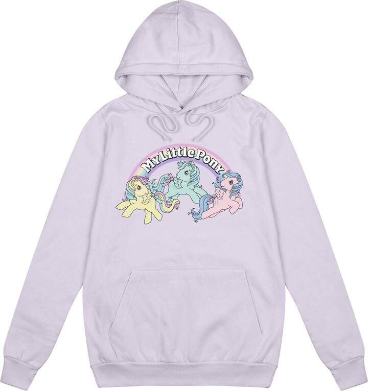 Cotton Soul My Little Pony Original Rainbow Womens Hoodie - ShopStyle