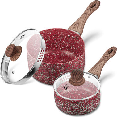 CS KOCHSYSTEME KOCH SYSTEME CS Nonstick Saucepan Set With Lid - 1.5 ...