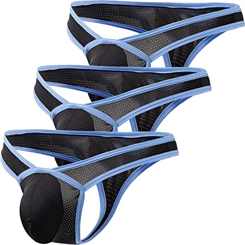 Faringoto Mens Thongs Underwear Bulge Enhancing G-String T Back Bikini ...