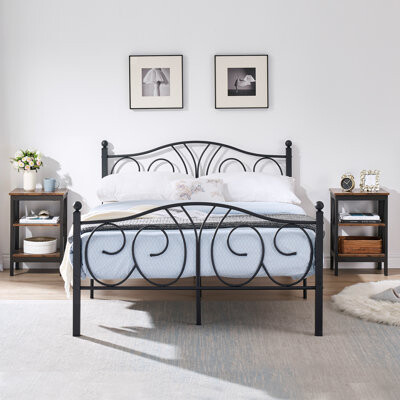 Lark Manor Alsa 3-Piece Bedroom Set Bed Frame And Nightstands - ShopStyle