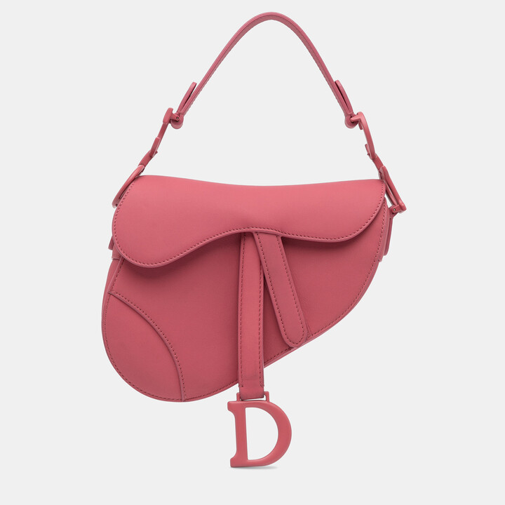 Christian Dior Mini Leather Saddle Bag - ShopStyle