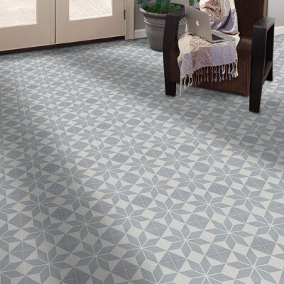 Moroccan Mosaic Assila 8" x 8" Straight Edge Wall & Floor Cement Tile ...