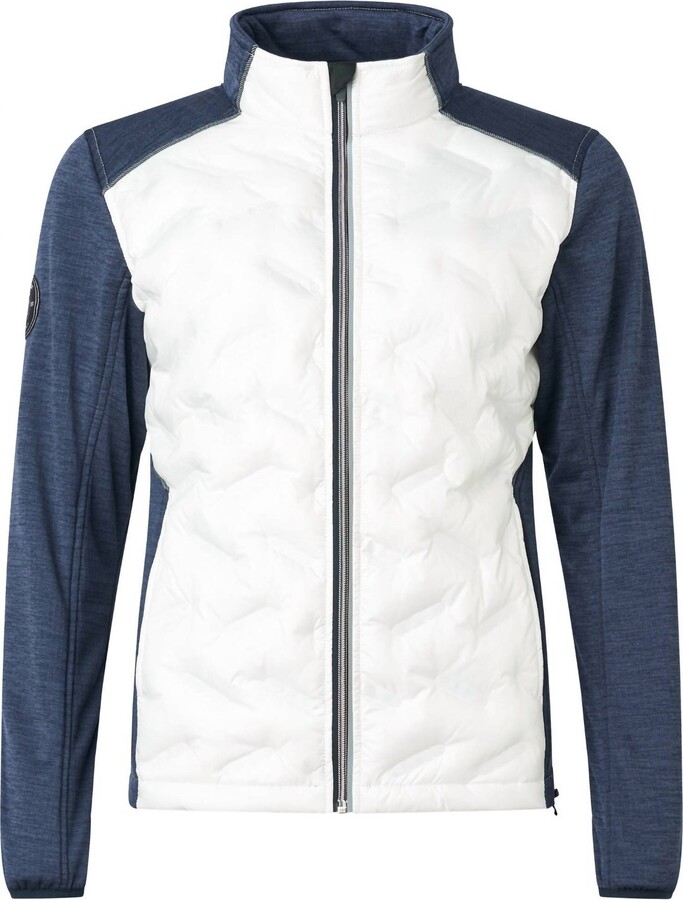 Abacus Sportswear US Women Elgin Hybrid Jacket In White/navy - ShopStyle