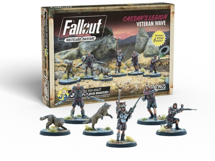 Modiphius Fallout Wasteland Warfare Caesar's Legion Veteran Wave, 12 ...
