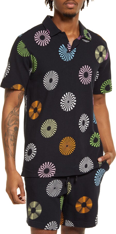 BP. Be Proud Pride Gender Inclusive Medallion Print Polo - ShopStyle Tops