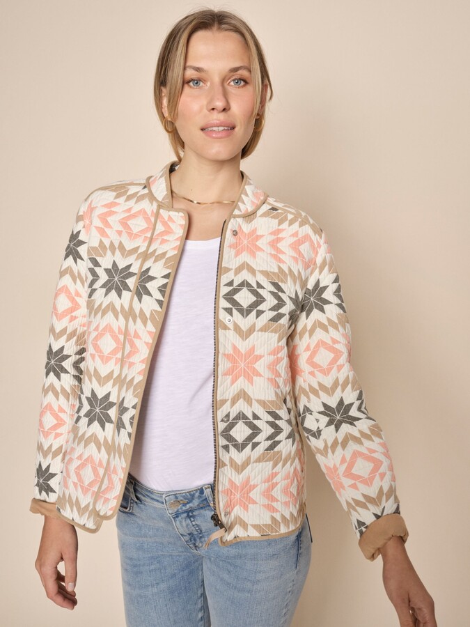 MOS MOSH Gallia Padded Embroidered Jacket - ShopStyle