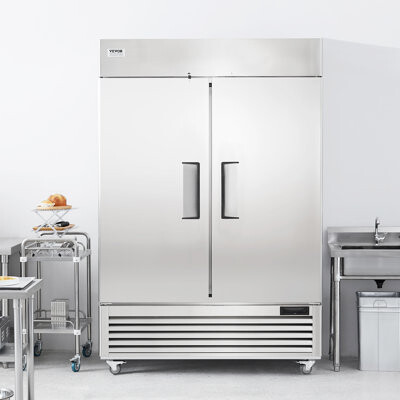 VEVOR Commercial Freezer 44.21 Cu.ft, Reach In 54.4" W Upright Freezer ...