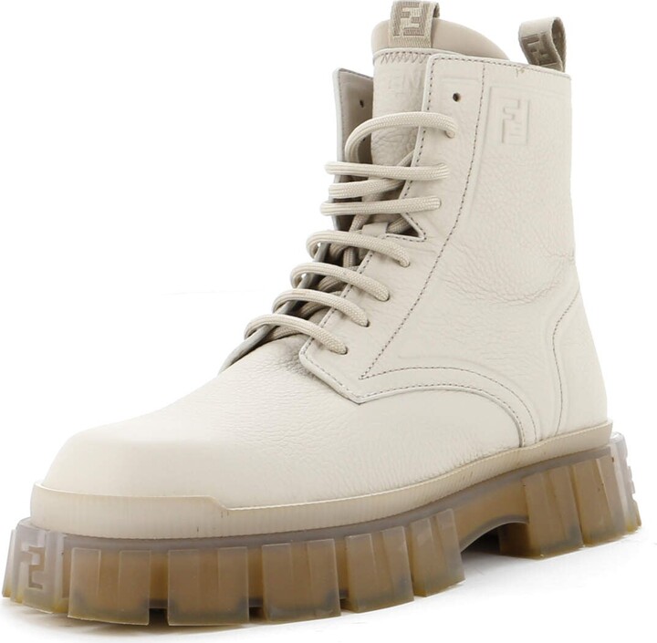 Fendi Men's Force Combat Boots Leather - ShopStyle