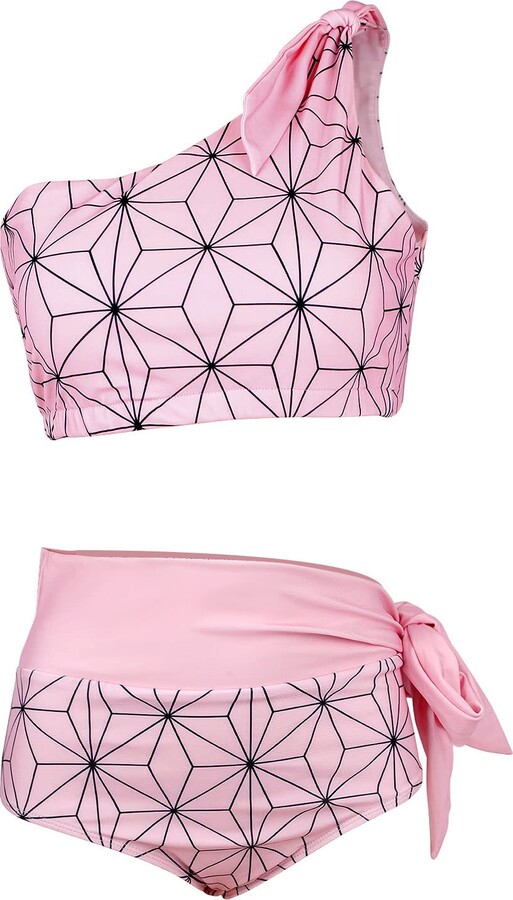 Metesbonw Demon Slayer Swimsuit Cospaly Kamado Tanjirou Swimsuit ...