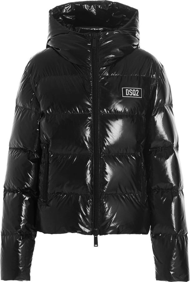 DSQUARED2 Logo Hooded Down Jacket - ShopStyle