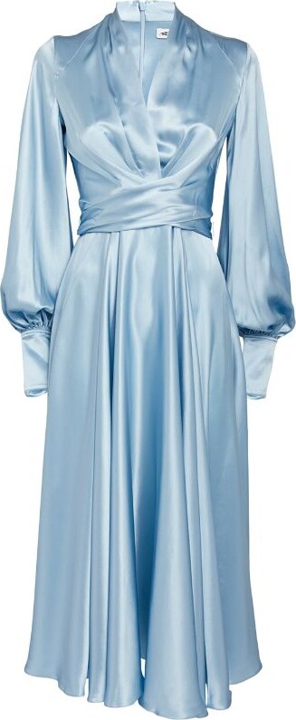 E.Stott Silk Fern Midi Dress - ShopStyle