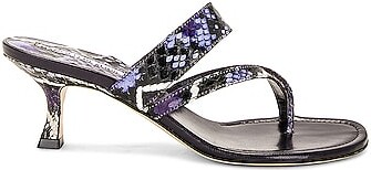 Manolo Blahnik Susa 50 Water Snake Mule in Purple - ShopStyle