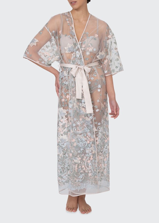Rya Collection Iris Sheer Floral Embroidered Robe - ShopStyle